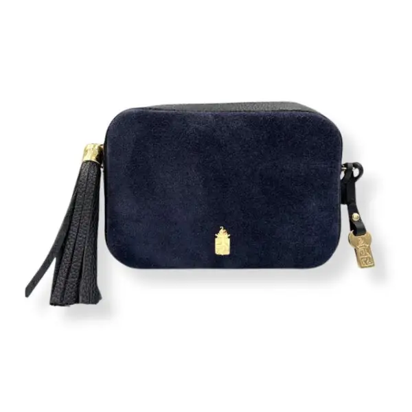 FRANCHETTI BOND Caz Italian Leather & Suede Rich Navy - Blue