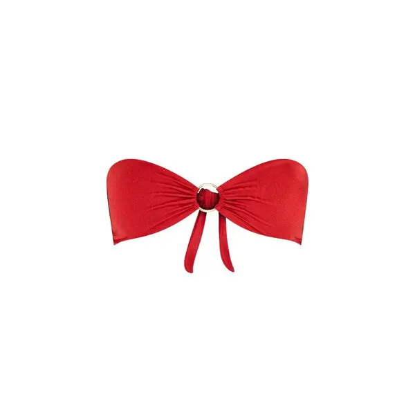 CHAUDE SWIMWEAR Billi Bandeau Top - Red