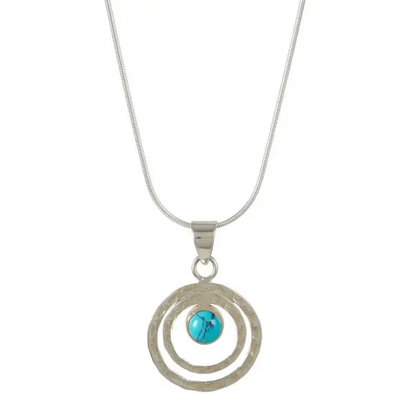 CHARLOTTE'S WEB JEWELLERY Silver / Blue Infinity Universe Silver Necklace Turquoise - Silver/blue