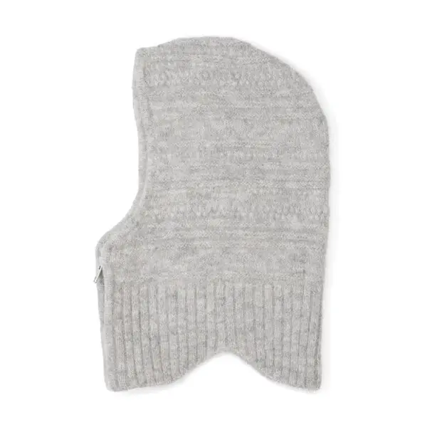 ARCTIC FOX & CO. The Alpaca Zip Balaclava Blizzard - Grey