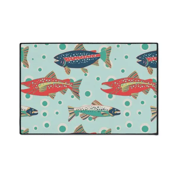 PIPER & FOX Trout Heavy Duty Door Mat - Blue