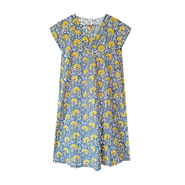 LIME TREE DESIGN Audrey Shift Jaipur Yellow - Blue