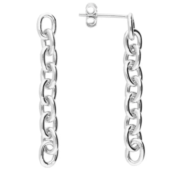 WARE COLLECTIVE Link Chain Earrings - Silver