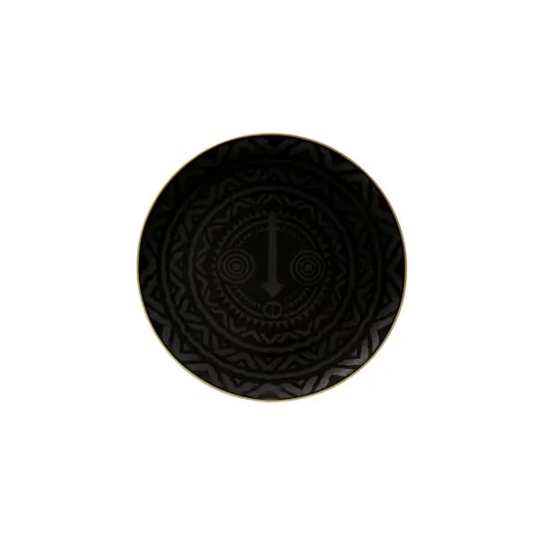 Mojjere Fine Porcelain Dessert Plate Deep Colour| Nuru - Black