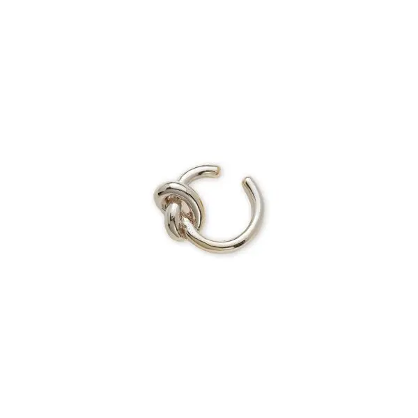 SHABELLA NYC Basic Knotted Ear Cuff - Silver