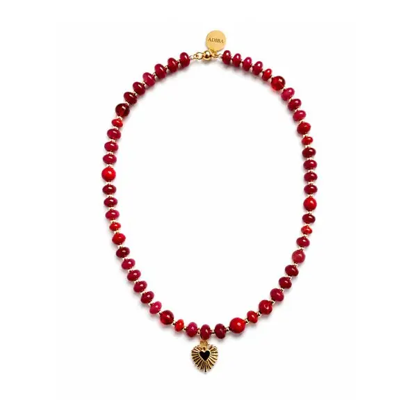ADIBA Crimson Reverie Necklace - Red
