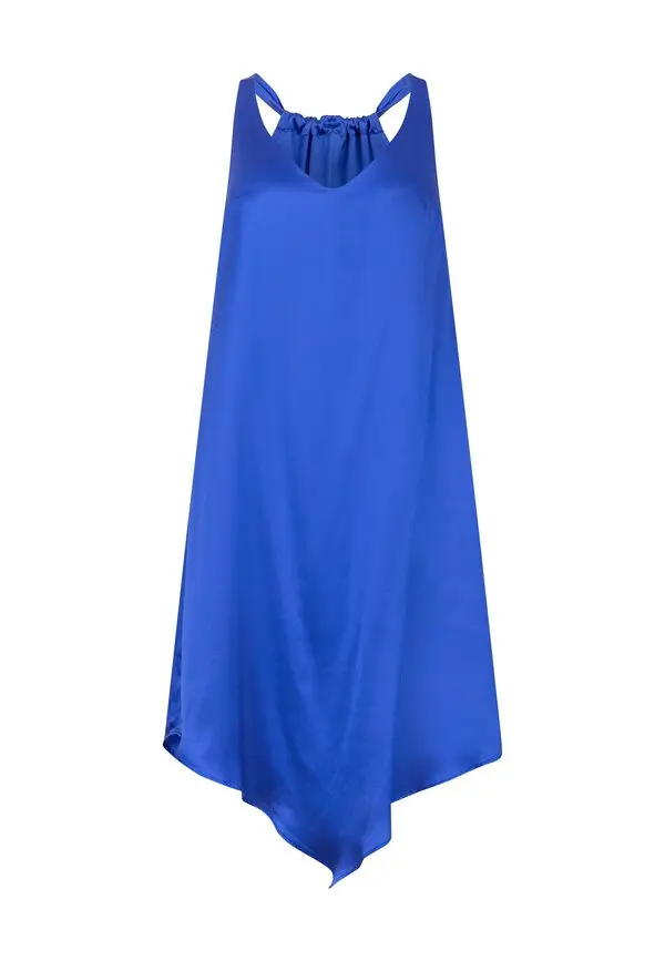 HELENE GALWAS Ilka Satin Silk Dress