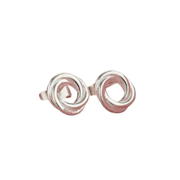 POSH TOTTY DESIGNS Sterling Russian Ring Stud Earrings - Silver
