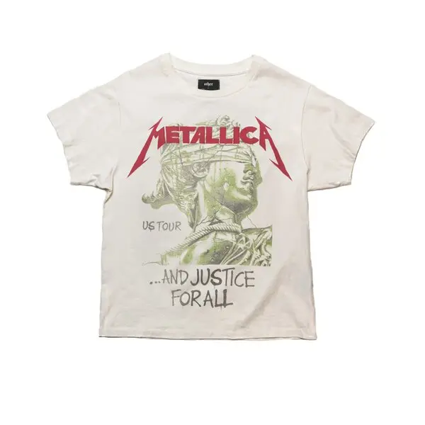 OTHER UK Metallica ...and Justice For All Us Tour Vintage Band T-shirt - White