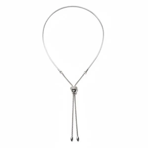 VICKY&NICO Sphere Bolo Necklace - Silver