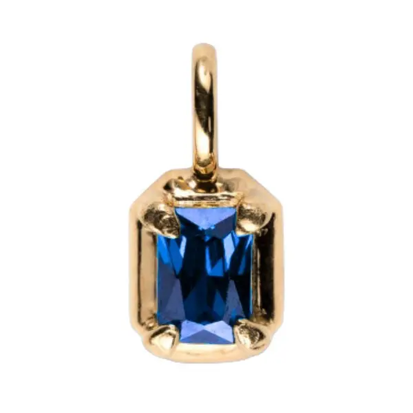 BELINDA JEWELZ Sapphire Birthstone Charm - Blue