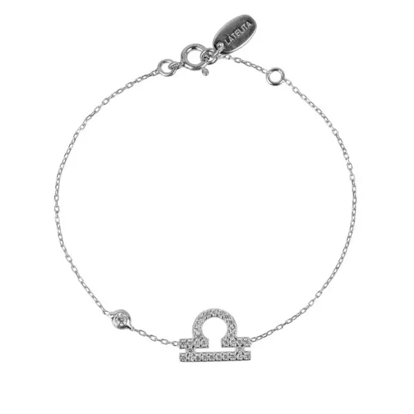 LATELITA Zodiac Horoscope Star Sign Bracelet Libra - Silver