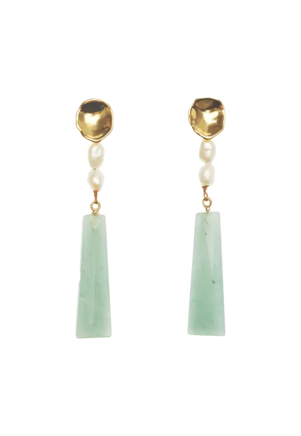 LAVANI JEWELS Melina Aquamarine Earrings - Blue
