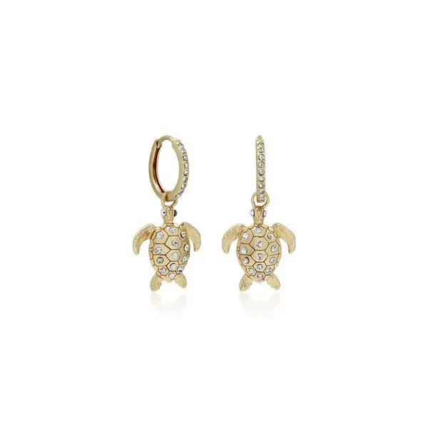 OCEANUS SWIMWEAR Sea Turtle Sparkle Hoops - Gold