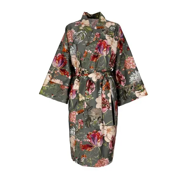 DECOFLUX HOME Cotton Kimono Magic Garden Moss - Green