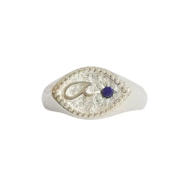 CLAIRE HILL DESIGNS Fuck Shorthand Signet Ring - Silver