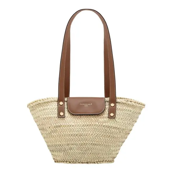 CARNEVALE Neutrals Vera Basket Bag - Brown