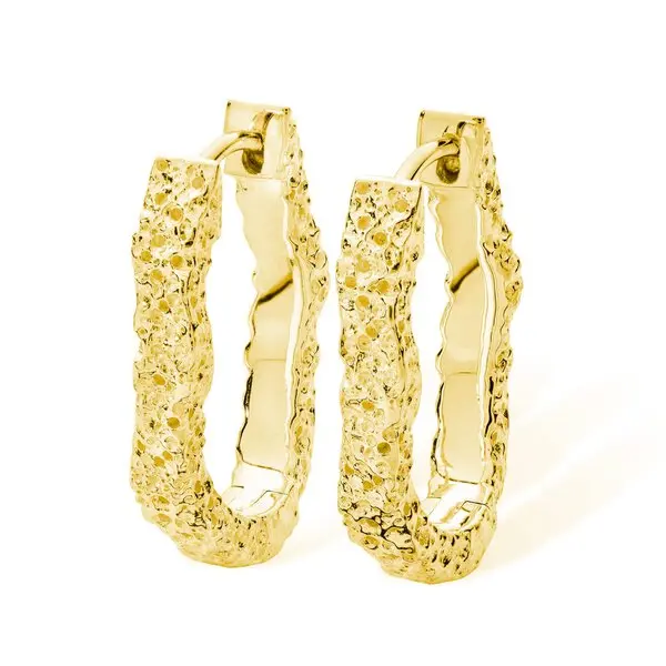 LUCY QUARTERMAINE Small Hula Hoop Earrings In Vermeil - Gold