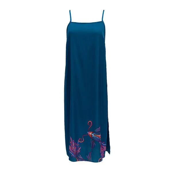 JANARA JONES Koi Fish Print Satin Cami Top