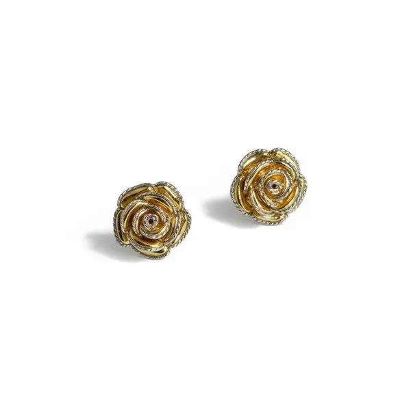 LA PLUIE JEWELLERY Petite Rosa Earrings - Gold