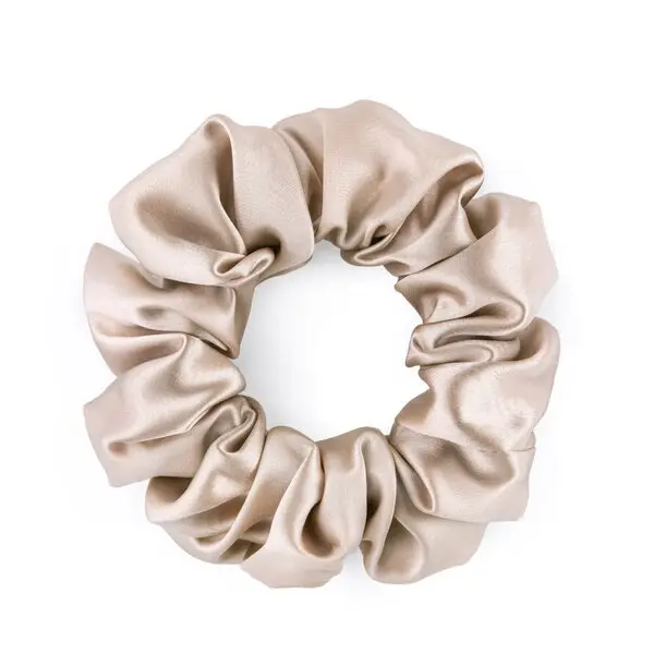 SILK WORKS Neutrals Caramel Large Scrunchie - Brown