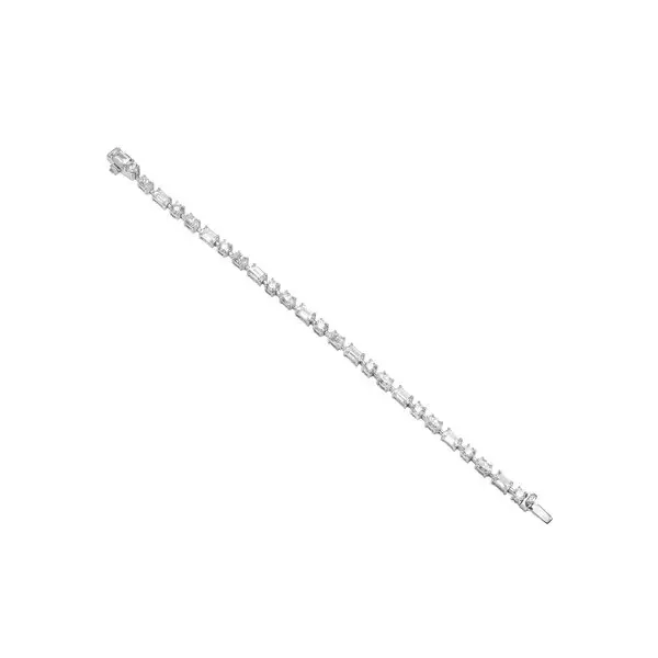 Arte Madrid Gemma Tennis Bracelet Oval-cut - White