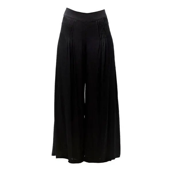 MAISON BOGOMIL Palazzo Pants With Pleated Details - Black