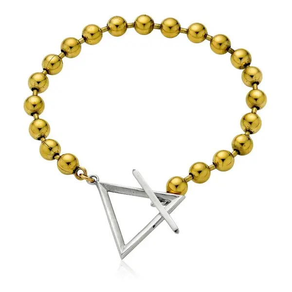CARTOGRAPHY Gold / Silver D I Y Brass Ball Chain Bracelet - Gold/silver