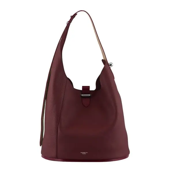 PUGNETTI PARMA Mami Bag Steel Wine - Red