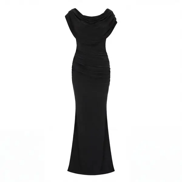 ATOM LABEL Platinum Gown - Black