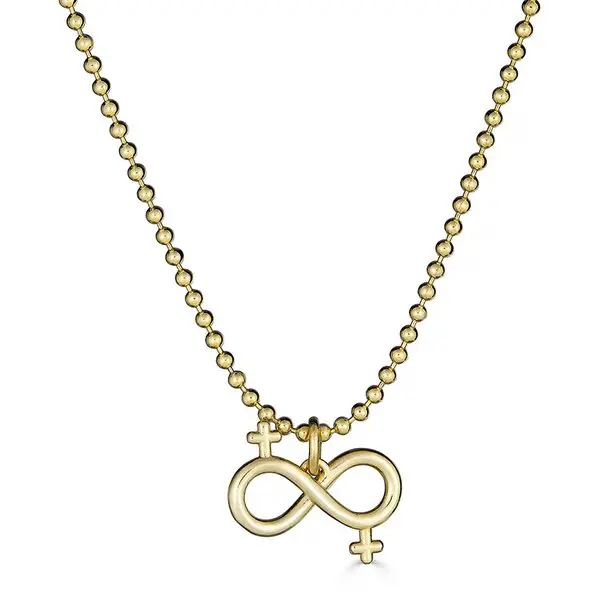 PASSIONATE PROTEST COLLECTION The Gender Eternity Pendant - Gold
