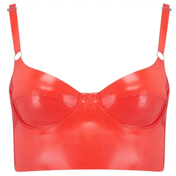 ELISSA POPPY Latex Full Cup Bra - Red