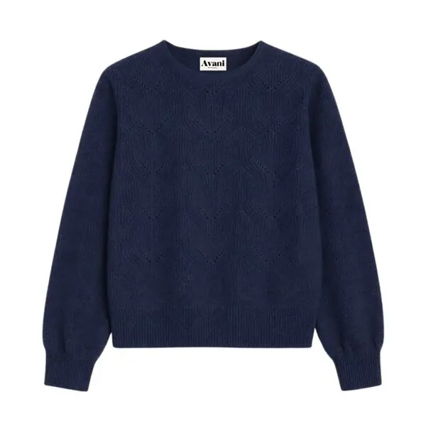 AVANI APPAREL Idesia Sweater Navy - Blue