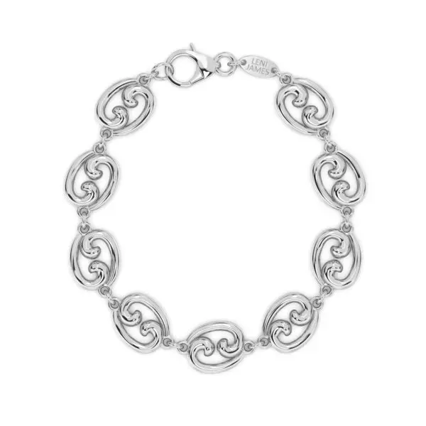 LENI JAMES The Fibonacci Link Bracelet - Silver