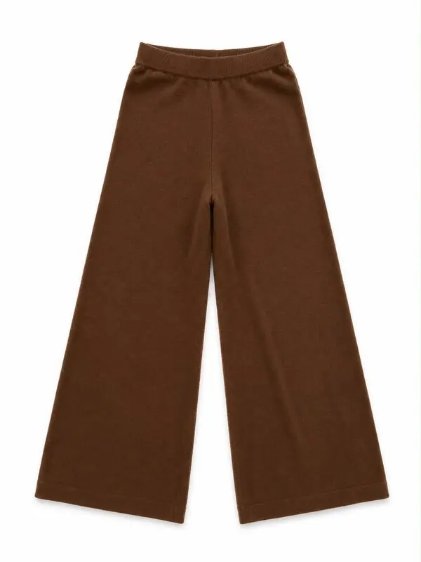 MAISON LOINTAINE Signature Wide Leg Cashmere Trousers