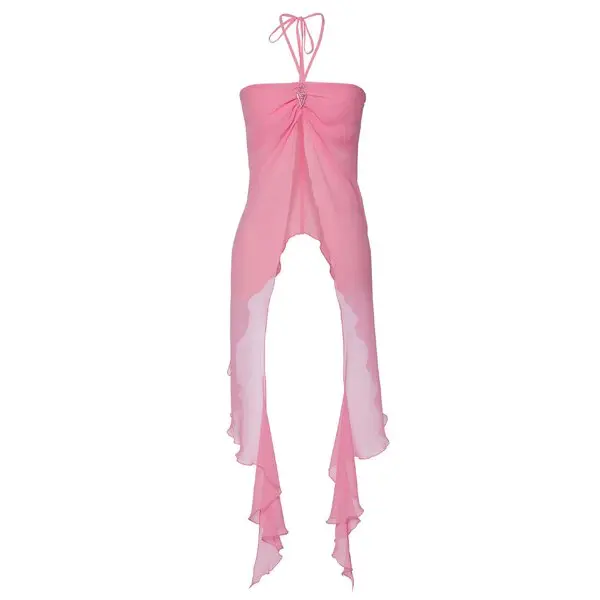 ANSE VICTORIN Kelly Silk Top - Pink