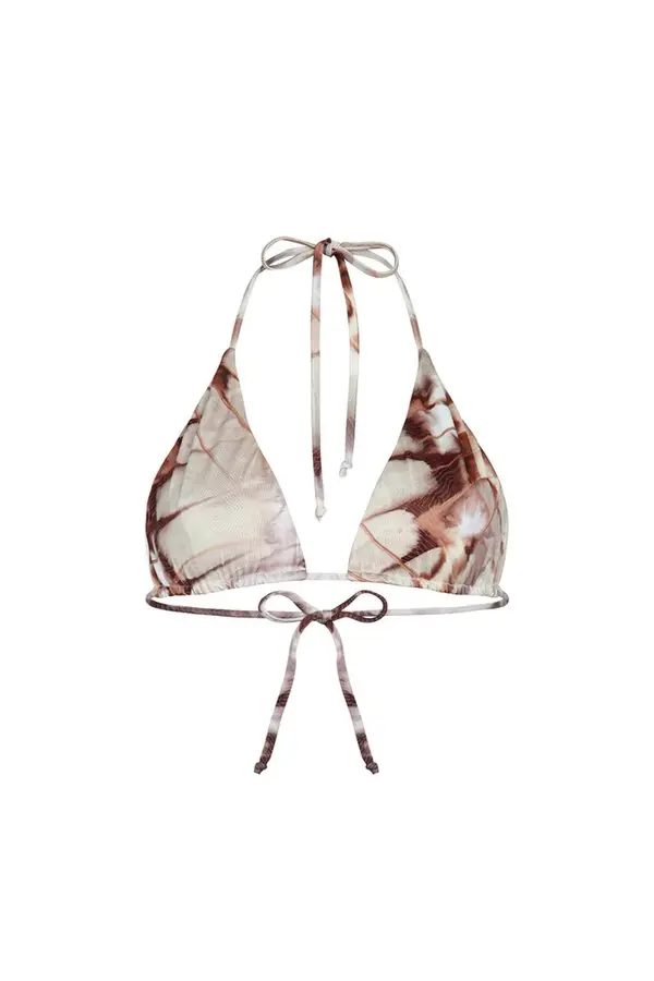 NELBLU Neutrals / Sol Top Print Caf - Brown