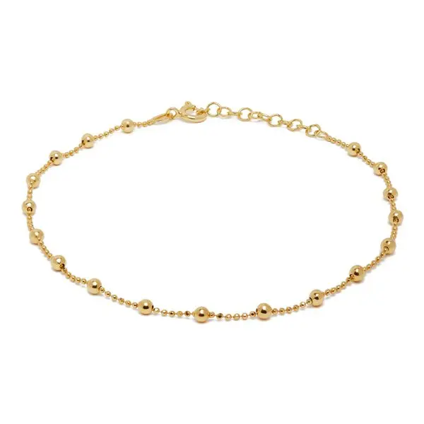 KAIZARIN Yellow Beaded Anklet