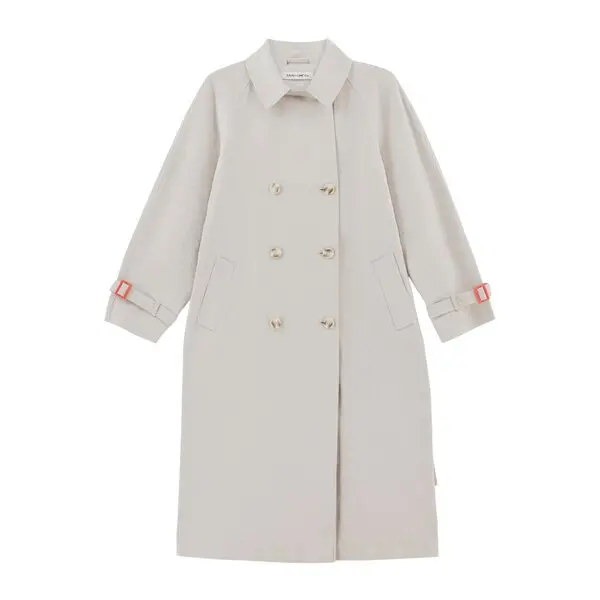 SAINT ONE CO. Neutrals Idols Trench Coat Sand X Fanta - Orange