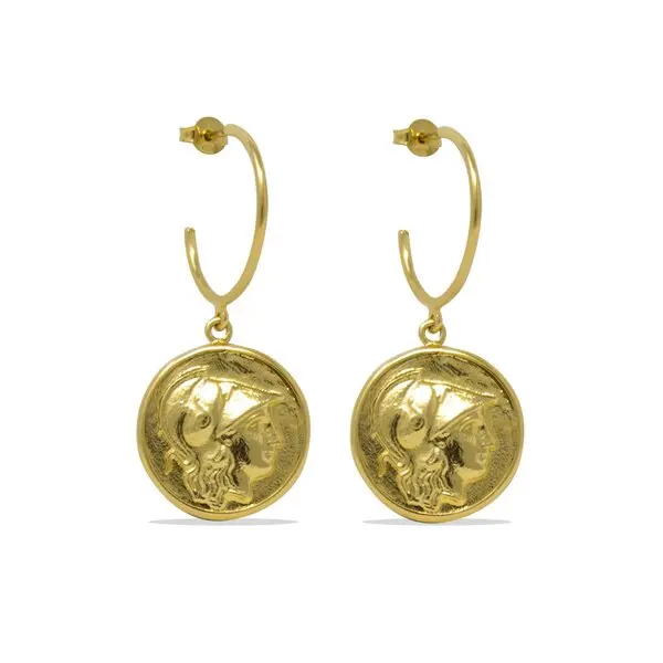 VINTOUCH ITALY Athena Hoop Earrings - Gold