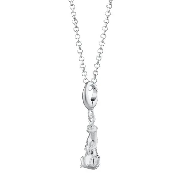 LILY CHARMED Sterling Meerkat Charm Necklace - Silver