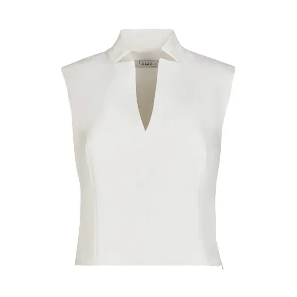 MAAN ISTANBUL High Neck Blouse Pearl Wings - White