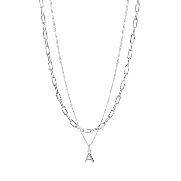 MURU Little Letter Layering Set - Silver