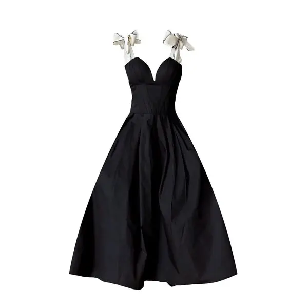 LONDON ATELIER BYPRODUCT Corset Dress With Ties - Black