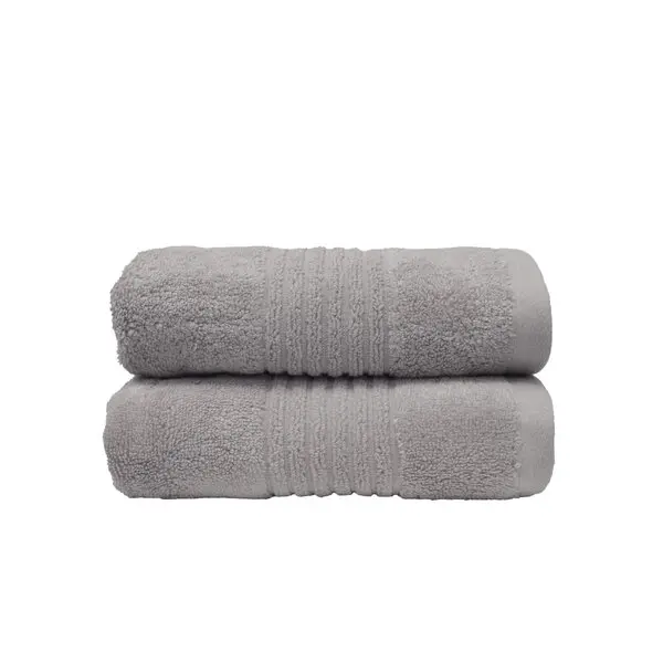 Misona Ultra Soft Bamboo Hand Towel Set Grey - Silver