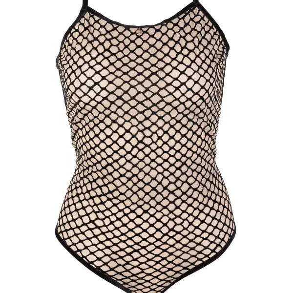 LES JUPONS DE TESS Neutrals Miel Bodysuit - Black