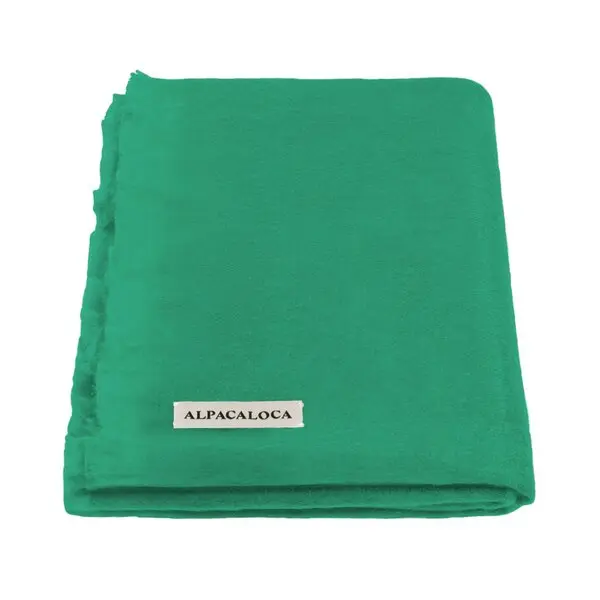 ALPACA LOCA Scarf, Shawl Botanic Alpaca Wool - Green