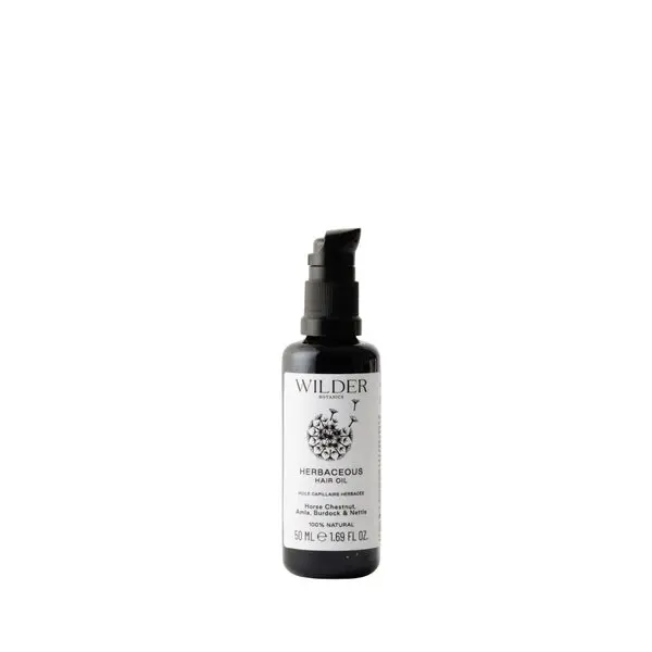 WILDER BOTANICS Herbaceous Hair Oil - Black