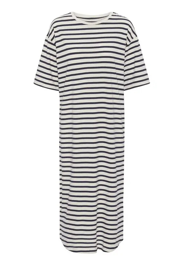 GROBUND Neutrals Nora T-shirt Dress The One With Dark Stripes - Blue
