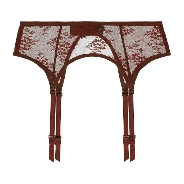 JOURNELLE Romy Suspender Belt Marron - Brown